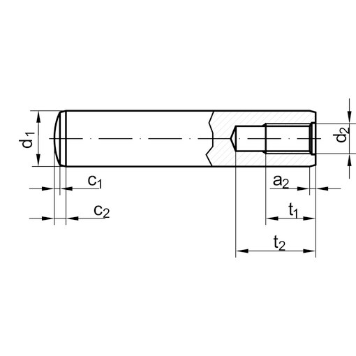 Zylinderstift, DIN 7979, Stahl, blank, Form D | Berner®